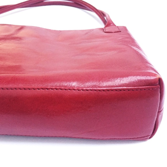 HOBO | Bags | Vintage Hobo Leather Laptop Tablet Work Bag Red | Poshmark